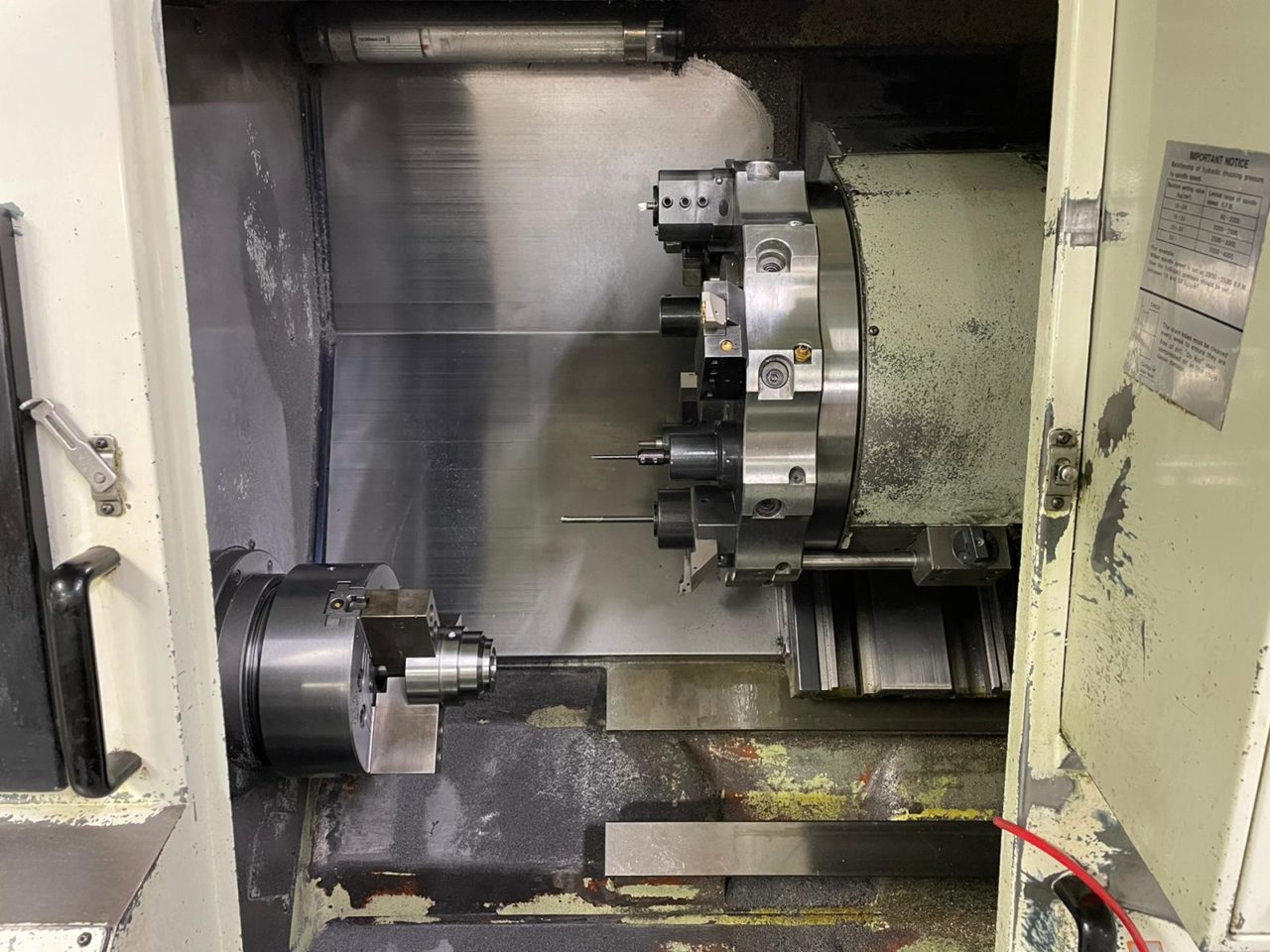 VICTOR Vturn 26 CNC Lathe with C Axis and Driven Tooling. Fanuc OT ...