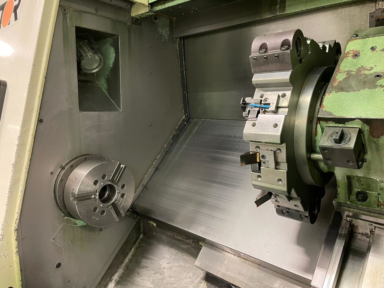 VICTOR Vturn 36 CNC Lathe with Fanuc OT Control. Year 1994 - GM CNC LTD ...